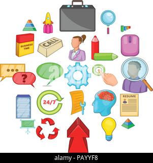 Headhunter icons set, cartoon style Stock Vector Image & Art - Alamy