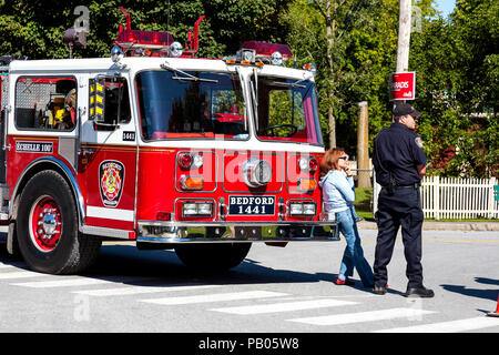French fire department ladder truck in Paris, France Stock Photo - Alamy