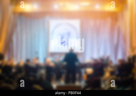 Background for design, blur texture, actors on stage Stock Photo - Alamy