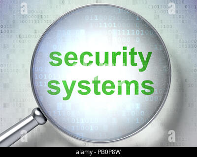 Safety concept: Security with optical glass Stock Photo - Alamy