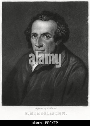 Moses Mendelssohn (1729-86), a German Jewish philosopher and ...