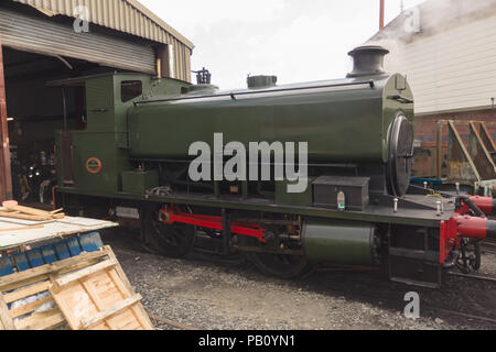 Industrial steam saddle tank engine at Summerlee Museum of Scottish ...