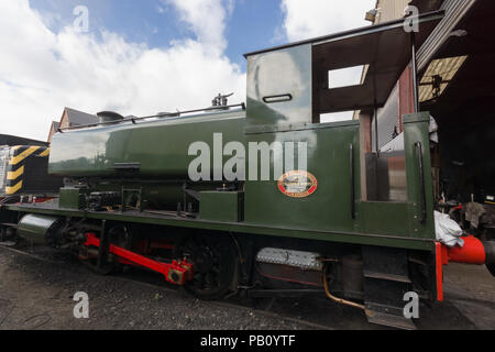 A restored steam engine 0-4-0ST "Fife Flyer No 6" no. 2261 built in ...