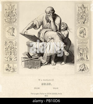 Solon (638-558 BC) was an Athenian statesman, lawmaker, poet and one of ...