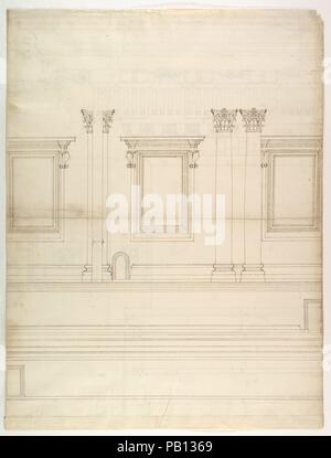 St. Peter's, tribune, exterior, entablature and cornice details (recto ...