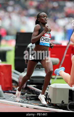 Winny Chebet of Kenya competing in the women’s 1500m heats at the ...
