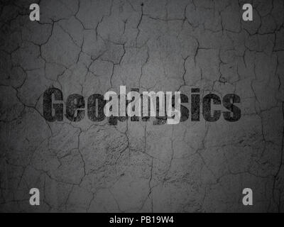 Science concept: Geophysics on grunge wall background Stock Photo - Alamy
