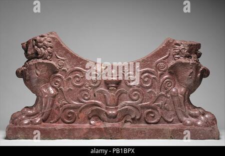 Porphyry support for a water basin, 2nd century A.D Stock Photo - Alamy