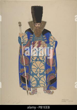 Costume Study for Robed Boyar with White Beard, Pavel Petrovic Froman ...