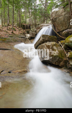 Small cascade on Ledge Brook in Livermore, New Hampshire USA during the ...
