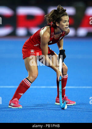 England's Anna Toman in action during the FIH Hockey Pro League match ...