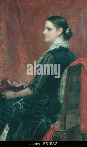 Mrs. Thomas Hicks. Thomas Hicks. ca. 1884 Stock Photo - Alamy