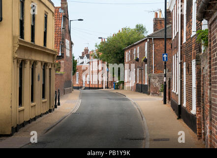 Historic buildings in Northgate in the market town of Beccles, Suffolk ...