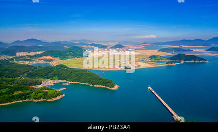 Aerial view of Changwon marine park, South Korea Stock Photo - Alamy
