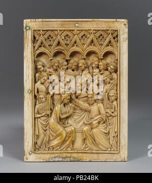 A panel of an ivory diptych made in Constantinople at the beginning of ...