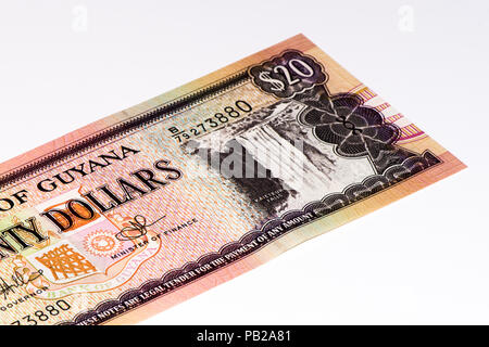 50 Guyanese dollars bank note. Guyanese dollar is the national currency ...