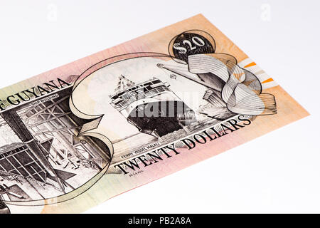 50 Guyanese dollars bank note. Guyanese dollar is the national currency ...