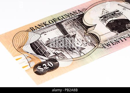 50 Guyanese dollars bank note. Guyanese dollar is the national currency ...