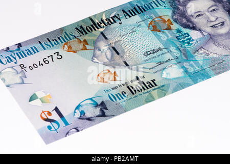 1 Cayman Islands dollar bank note, the national currency of the Cayman ...