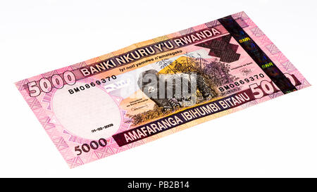 5000 Rwandan francs of Rwanda. Rwandan francs is the national currency ...