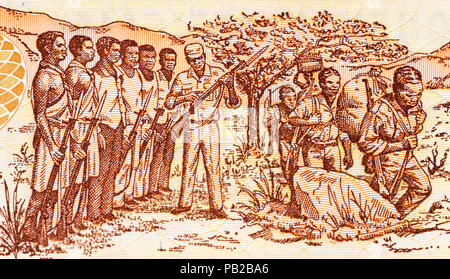 50 Mozambican metical bank note. Mozambican metical is the national ...