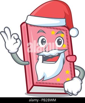 Santa with candy diary mascot cartoon style Stock Vector Image & Art ...