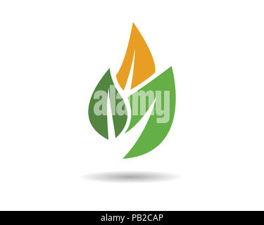 Logos of green leaf ecology nature element vector icon Stock Photo - Alamy