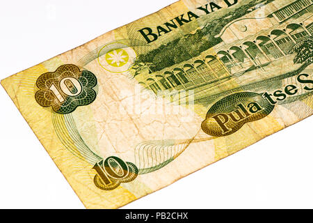 Botswana Ten 10 Pula Bank Note Stock Photo - Alamy
