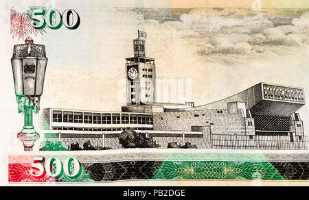 500 Kenyan shillings bank note of Kenya. Kenyan shilling is the ...