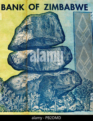 1000000 (One million) Zimbabwe dollars bank note. One of manny ...