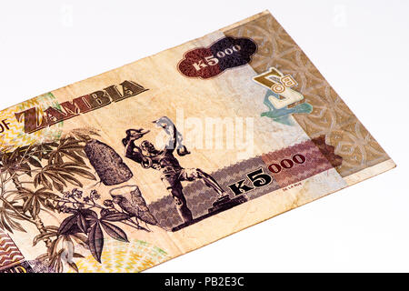 Zambia 5000 Kwacha bank note Stock Photo - Alamy