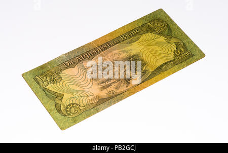 10 afghani bank note. Afghani is the national currency of Afghanistan ...