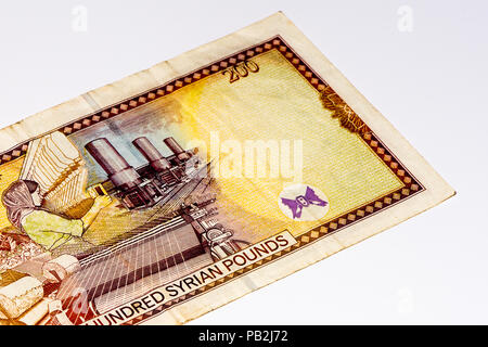 200 Syrian pounds banc note. Syrian pound is the national currency of ...