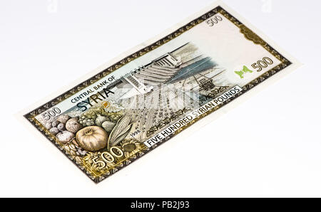 500 Syrian pounds banc note. Syrian pound is the national currency of ...