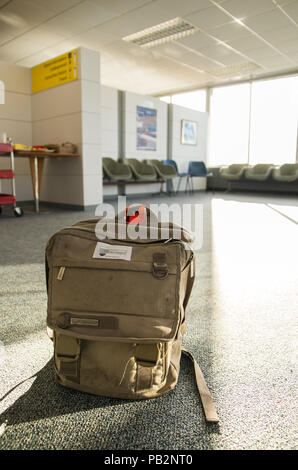 Unattended Baggage at airport Stock Photo - Alamy