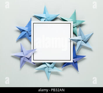 Blank pastel pink paper sheet over white paper background Stock Photo ...