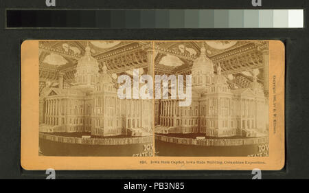 Iowa State Capitol, Iowa State building, Columbian Exposition by B.W ...