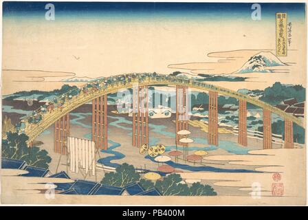 Yahagi Bridge at Okazaki on the Tōkaidō (Tōkaidō Okazaki Yahagi no ...