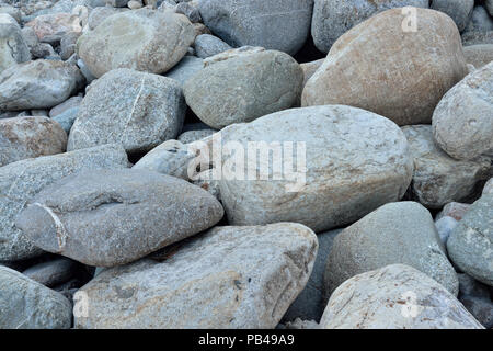 Baker Creek shoreline stones, Banff National Park, Alberta, Canada ...