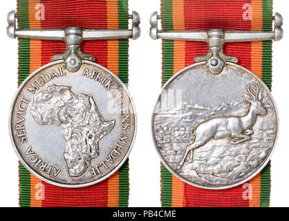 The Africa Service Medal: South African campaign medal for service ...
