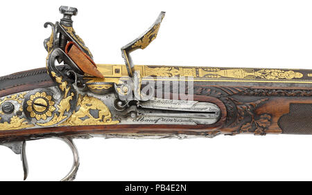 Stock of a flintlock rifle Stock Photo - Alamy
