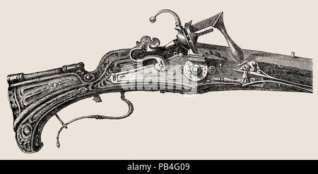 Matchlock breech-loading gun, England, 16th century, From British ...