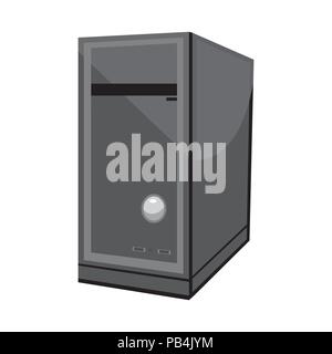 System unit icon in cartoon style isolated on white background ...