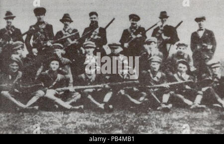 Photograph of S. Hogan of Flying Column No. 2, part of the 3rd ...