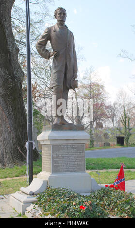 A monument to Jefferson Davis president of the Confederate STates Of ...
