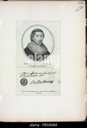 Portrait of Sir George Calvert, Lord Baltimore, by John Thane ...