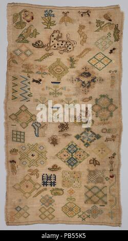 Embroidered band sampler 17th century British Band samplers are ...