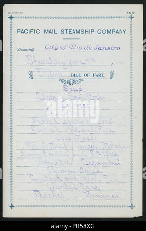 1747 TIFFIN (held by) PACIFIC MAIL STEAMSHIP COMPANY (at) SS CITY OF ...