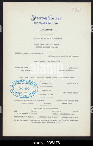 972 LUNCHEON (held by) STANTON HOUSE (at) "CHATTANOOGA,TENN." (HOTEL ...
