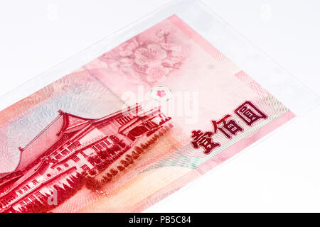 100 Taiwan dollar bank note. New Taiwan dollar is the national currency ...